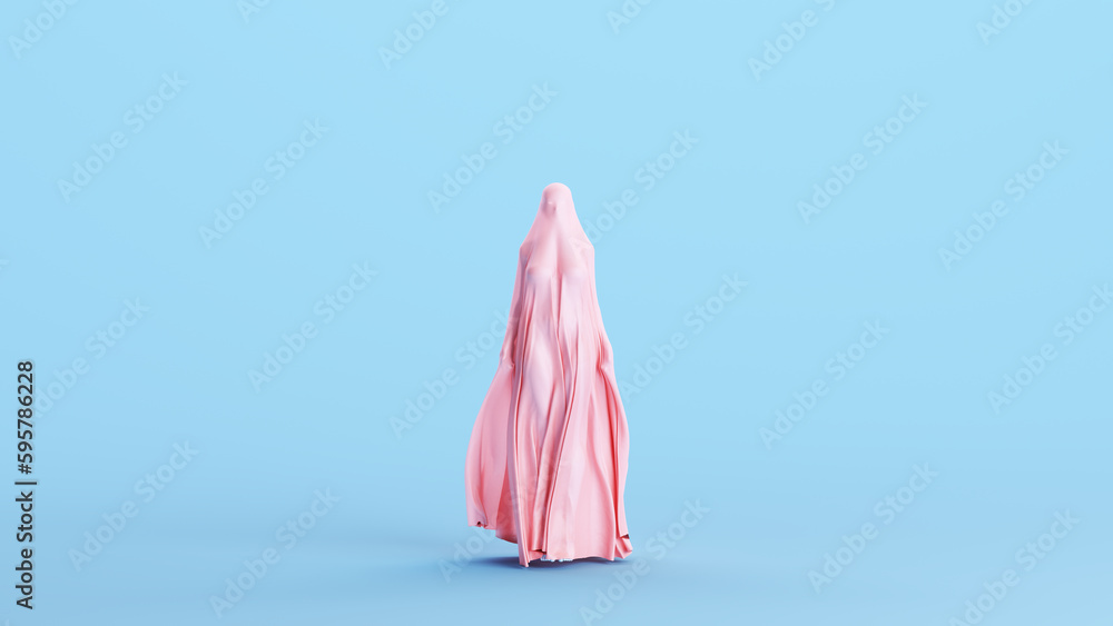 Pink Ghost Ghostly Figure Halloween Spirit Floating Apparition Spook ...