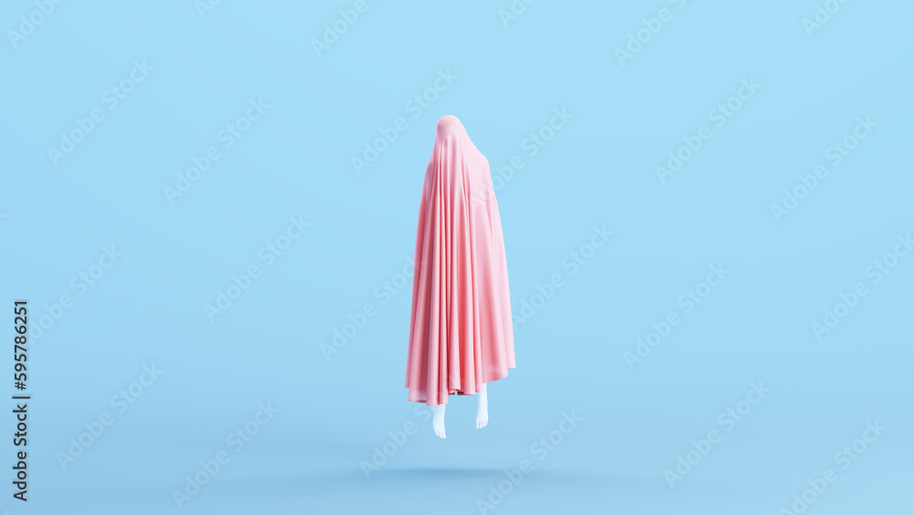 Pink Ghost Ghostly Figure Halloween Spirit Floating Apparition Spook ...