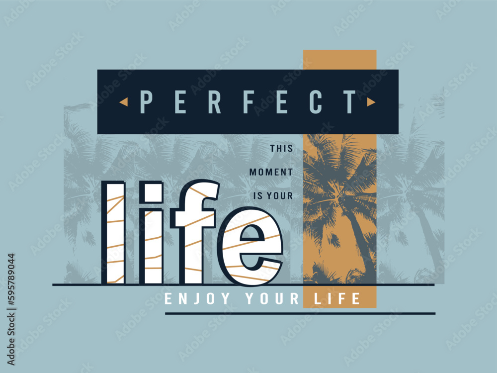 Enjoy your life illustrator typography vector t shirt design with ...