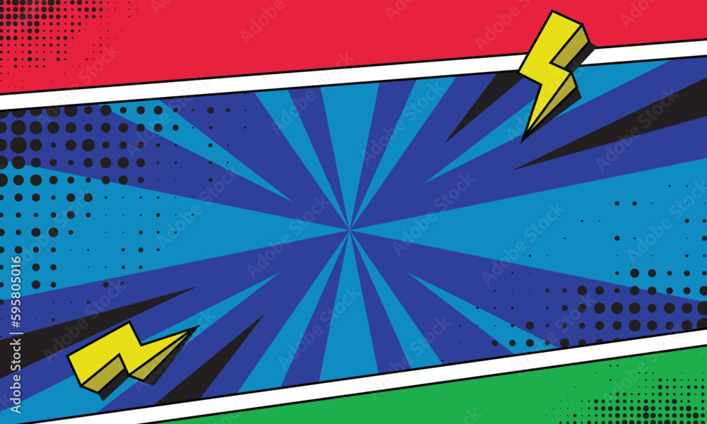 Fight cartoon and comic pop art background design Stock Vector | Adobe ...