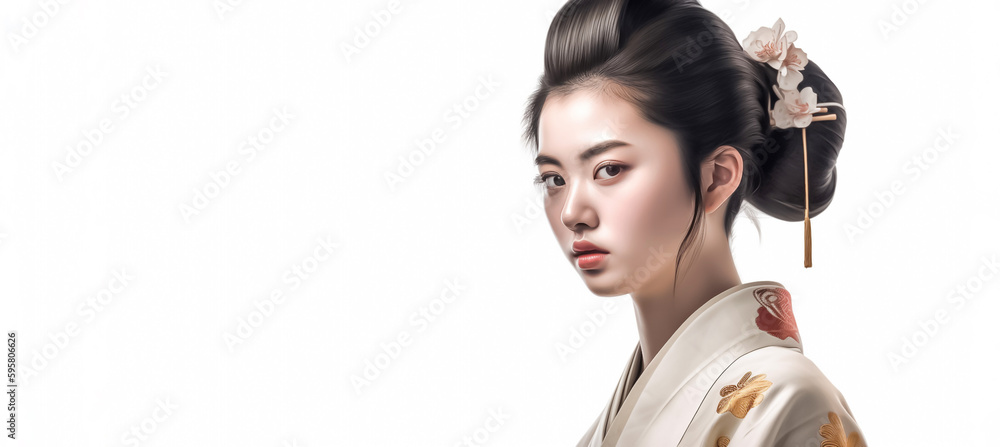 The geisha painting is a breathtaking portrayal of her beauty and ...
