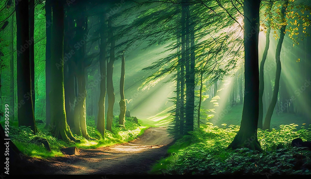 Green Forest Light