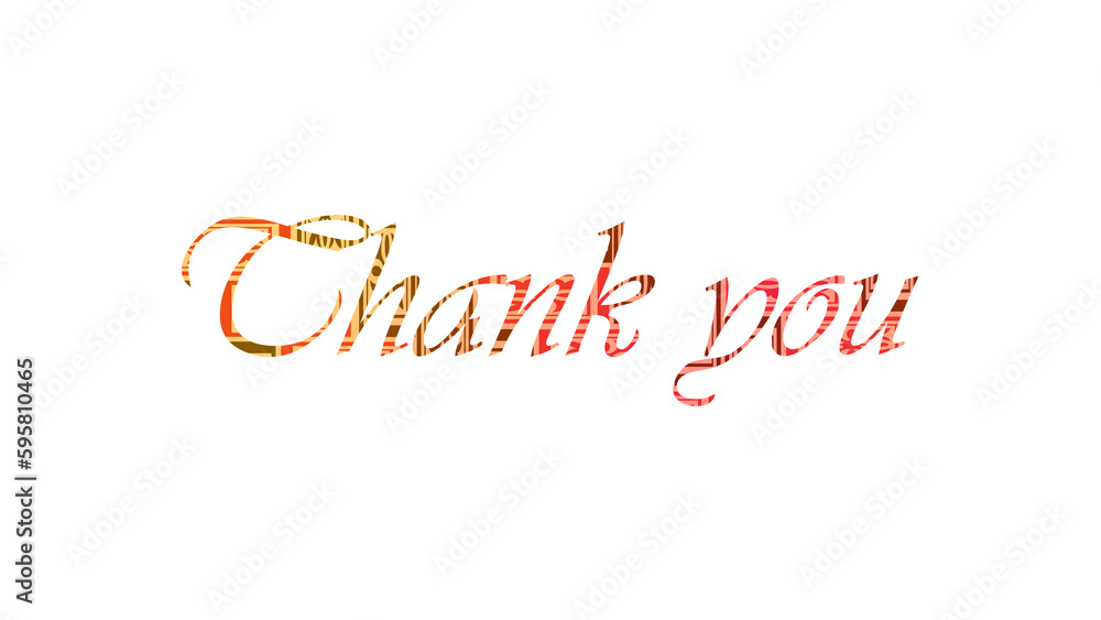 Thank you gratitude gracious lettering in simple style in white ...