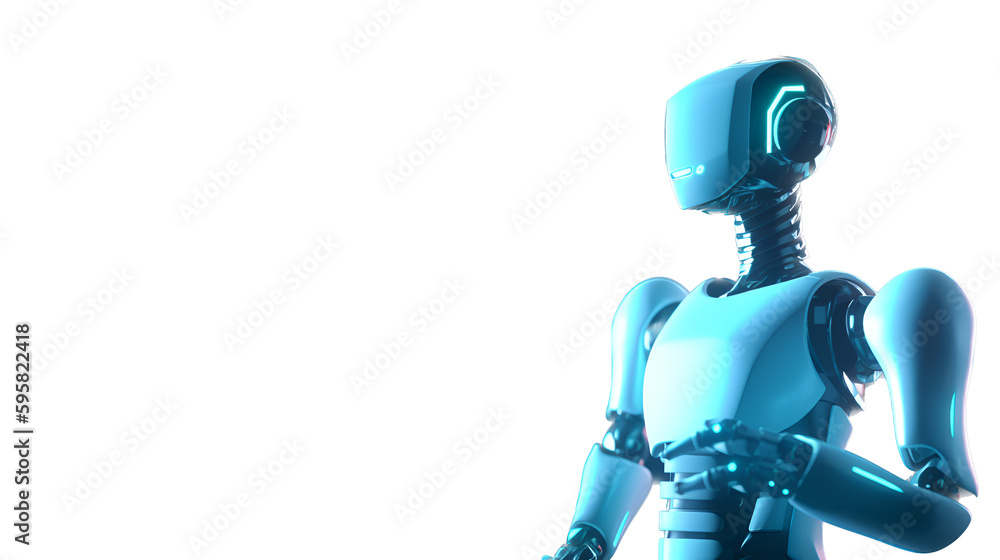 Cute Generative AI Bot Analysing Chart with Economic Growth Graph and ...