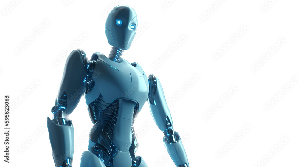 Cute Generative AI Bot Analysing Chart with Economic Growth Graph and ...