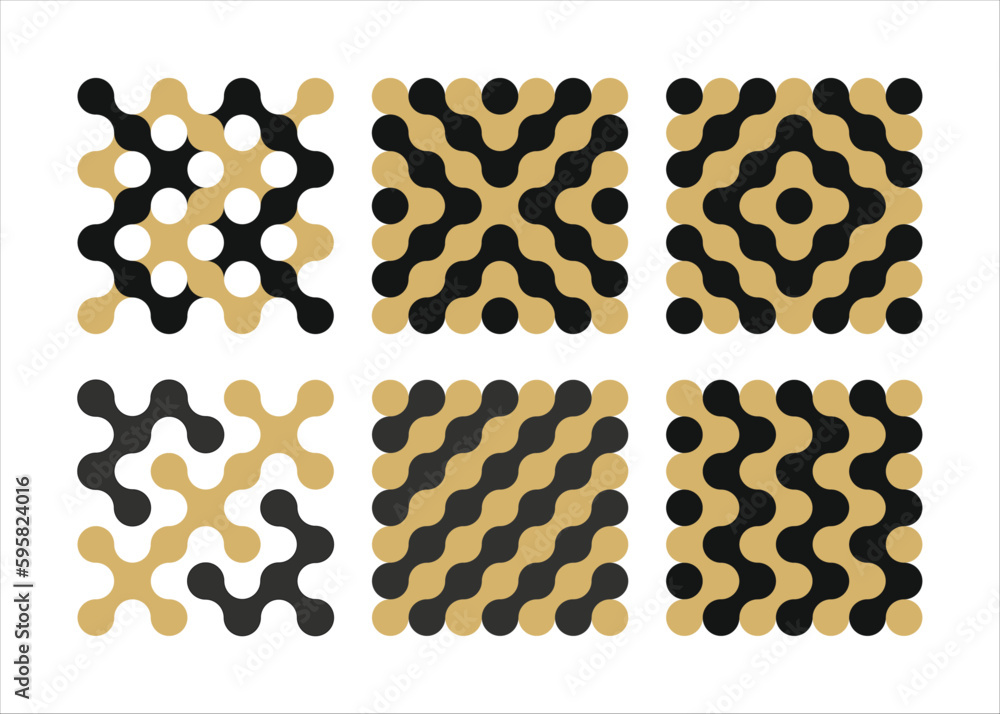 Metaball Connected Dots Pattern Integration Symbol Abstract Point Movement Connected Round