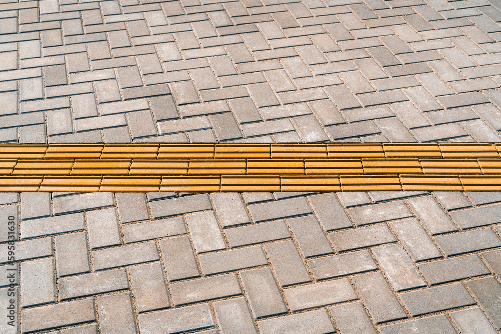 Tactile ground surface indicators for blind and visually impaired Stock ...