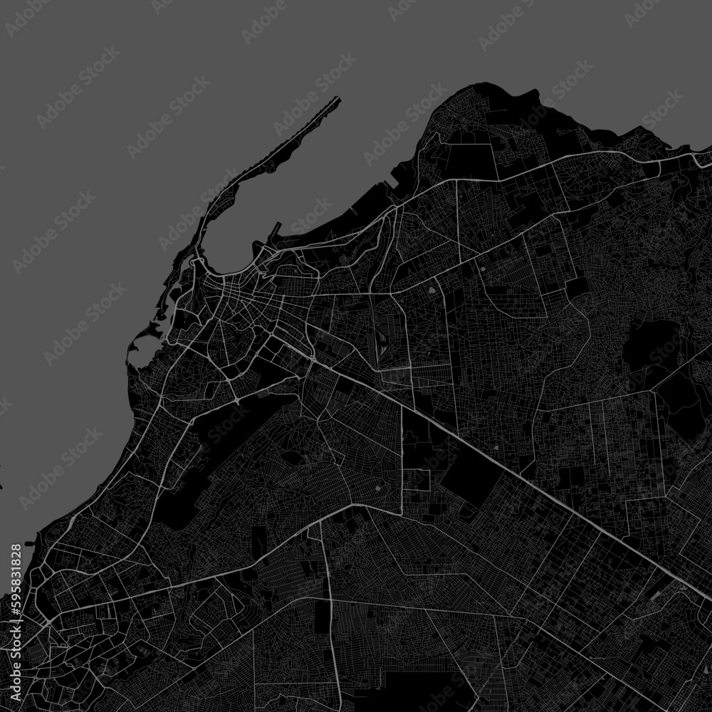 Poster Luanda city map, capital of Angola – Wall Art | UkPosters