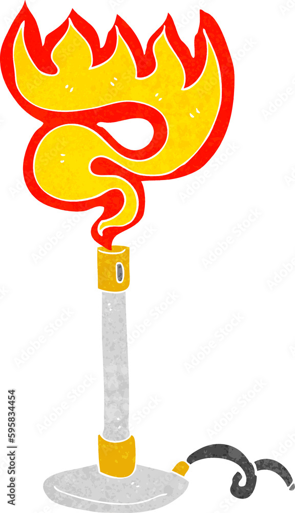 cartoon bunsen burner Stock Illustration | Adobe Stock