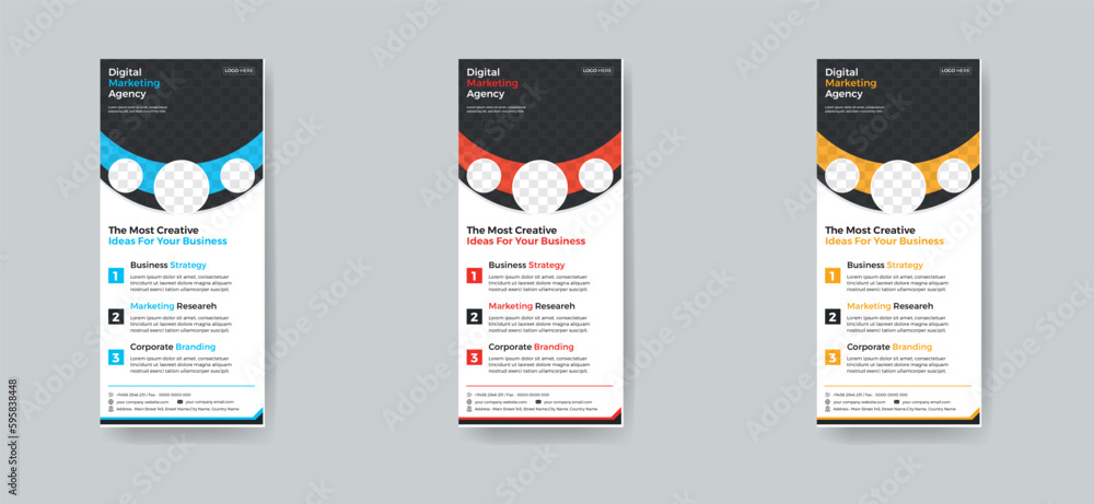 Creative Modern Corporate DL Flyer Design. DL Flyer design. Pink ...