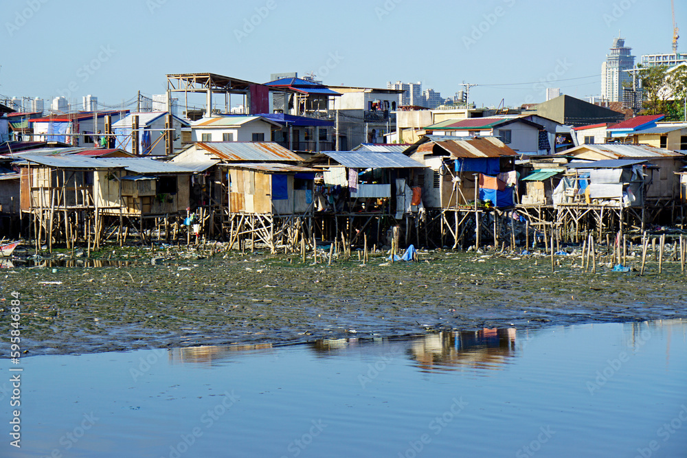 slum in cebu city on the philippine islands Stock Photo | Adobe Stock