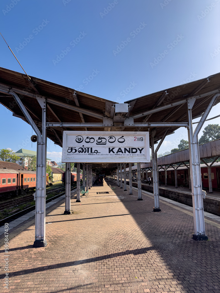 Kandy Train station in Sri Lanka one of the stations on what is often ...