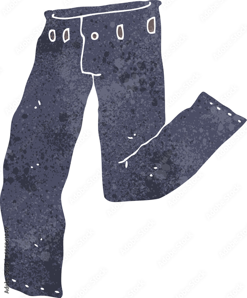 cartoon jeans Stock Illustration | Adobe Stock
