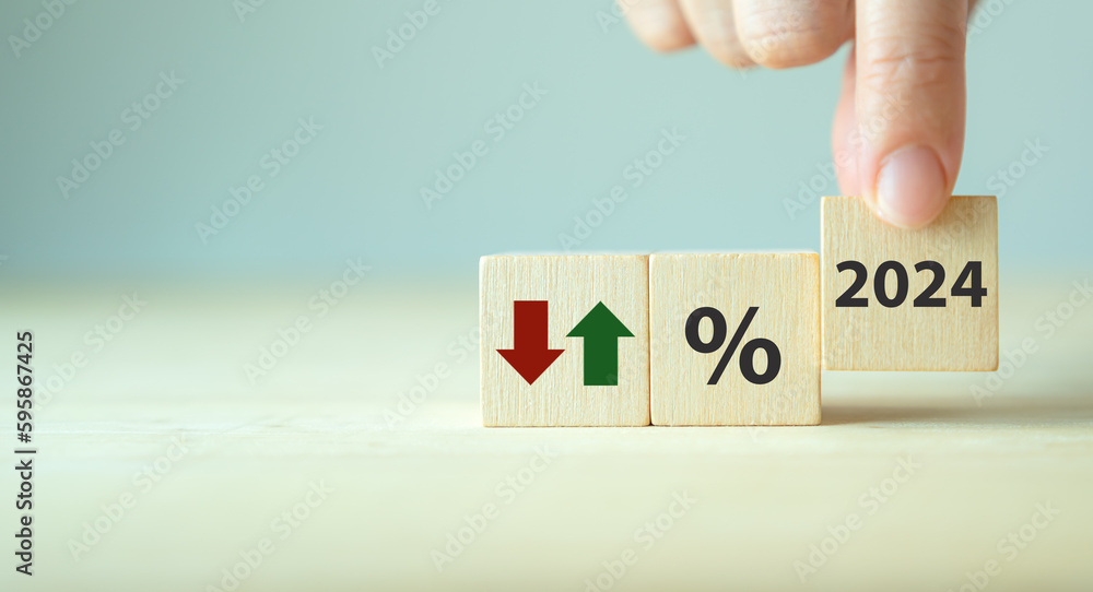 2024 Business performance concept. Economic and financial analysis ...