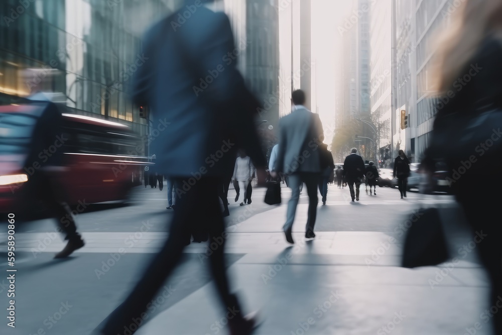 Capture the energy of a busy day at the office with this dynamic shot ...