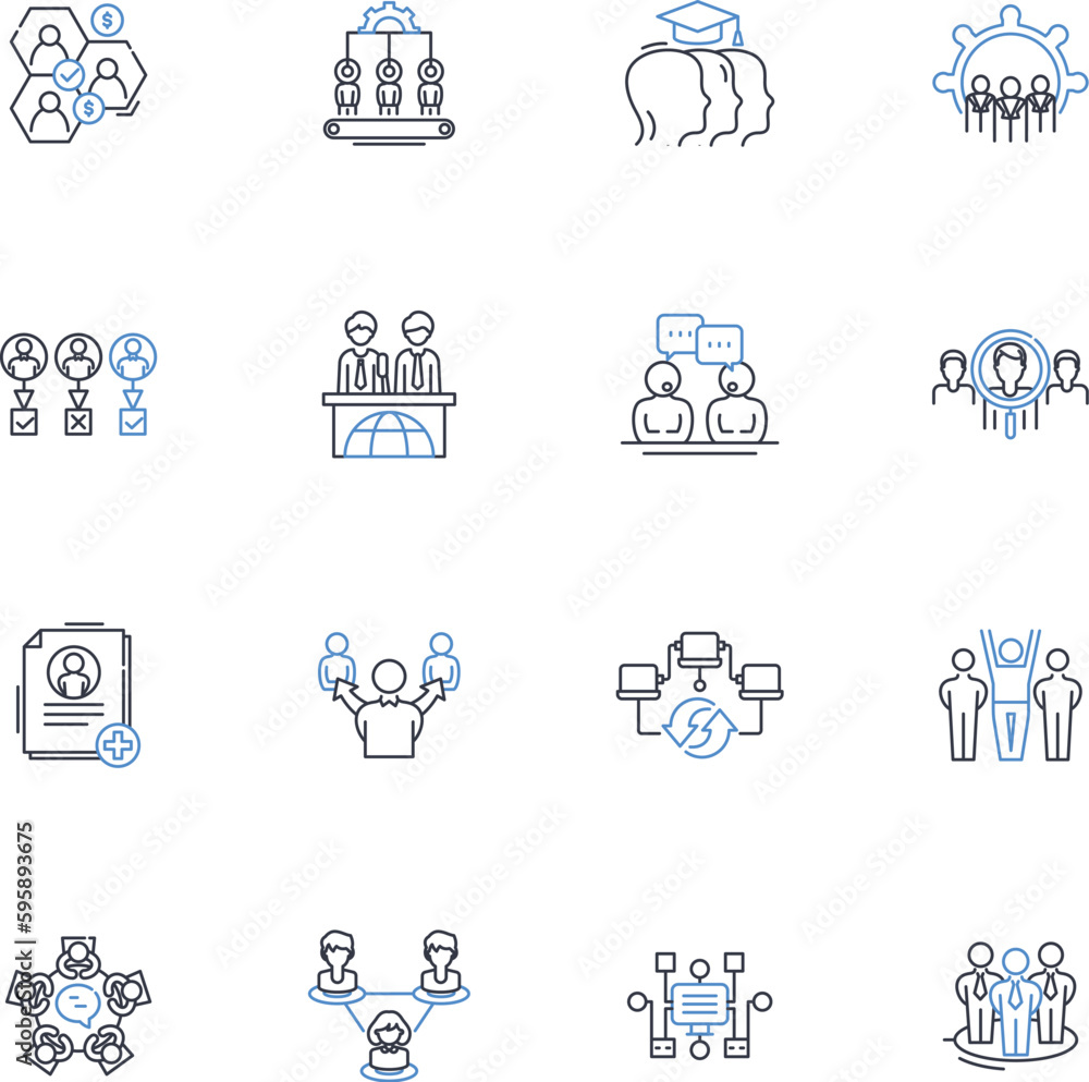 Conclave line icons collection. Gathering, Assembly, Meeting ...