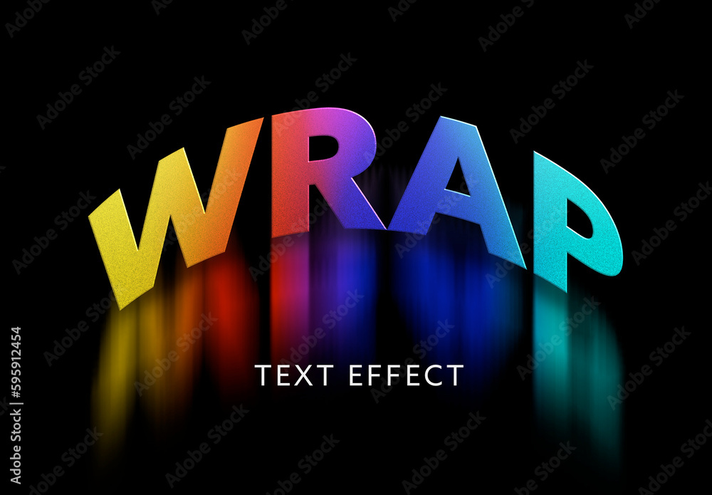 Wrap Text Effect 素材庫範本 | Adobe Stock