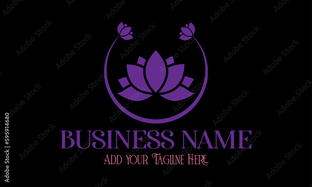 Artistic Lotus Flower Rejuvenation Symbolic Beauty Spa Saloon Parlor ...