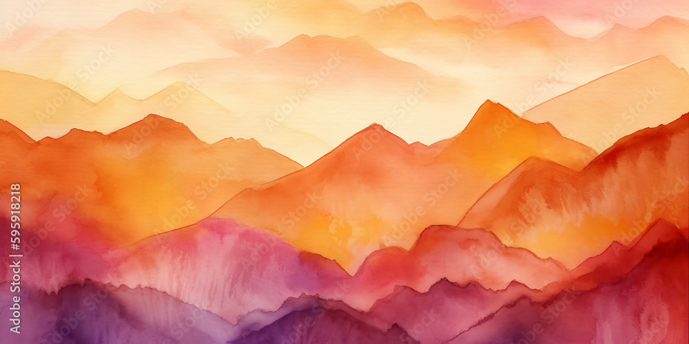 Watercolor background. Beautiful simple watercolor painting of ...