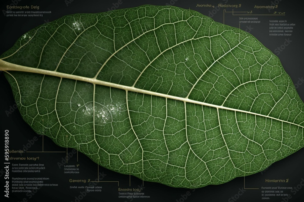 Describes the various parts of a green leaf including the epidermis ...