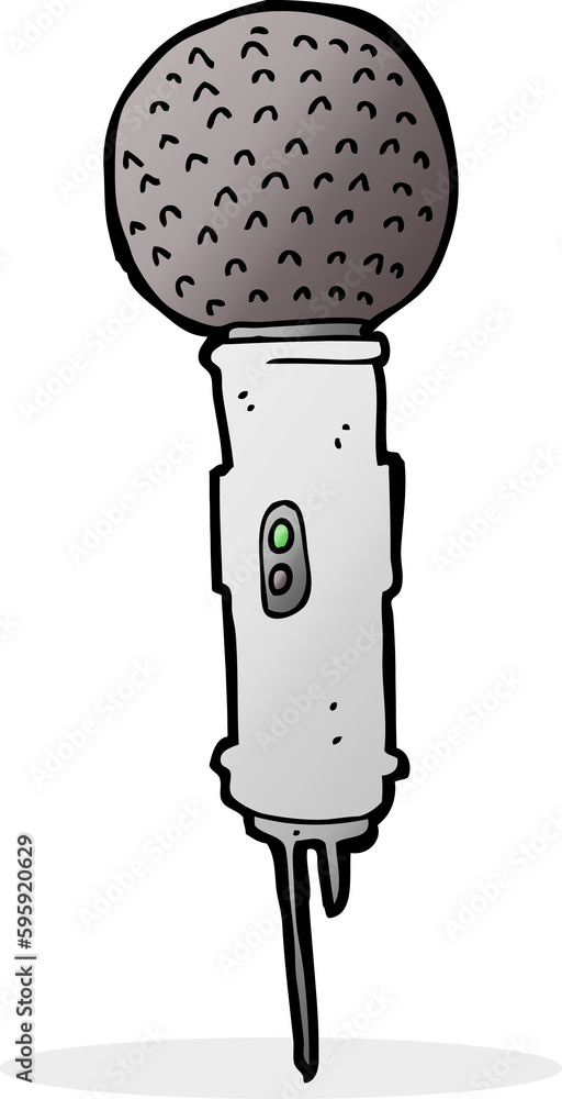 cartoon microphone Stock Illustration | Adobe Stock