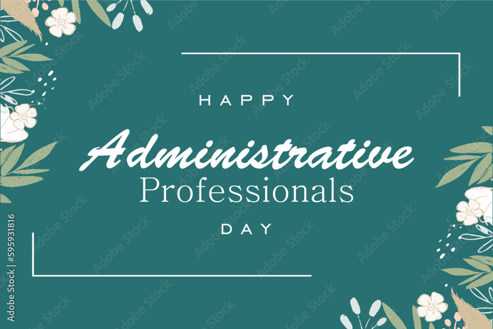 Administrative Professionals Day, Secretaries Day or Admin Day. Holiday ...