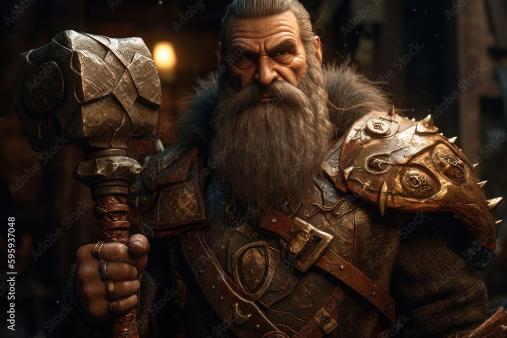 Dwarfs are a fictional humanoid race often depicted in fantasy ...
