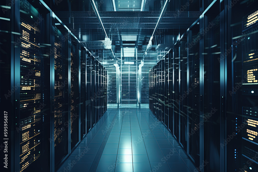 Data server center background, digital hosting Stock Illustration ...