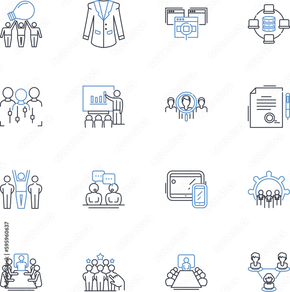 Brainstorming session line icons collection. Inspiration, Creativity ... Brainstorming session line icons collection. Inspiration, Creativity ...