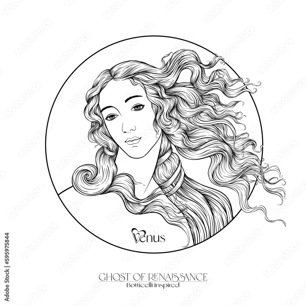 Portrait of a woman inspired by a painting by Renaissance artist ...