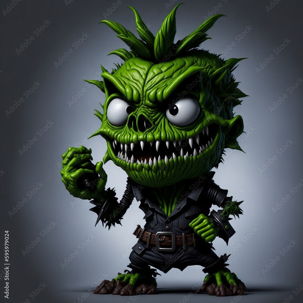 Cartoon Zombie Character - Generative AI, üretken, yapay zeka Stock ...