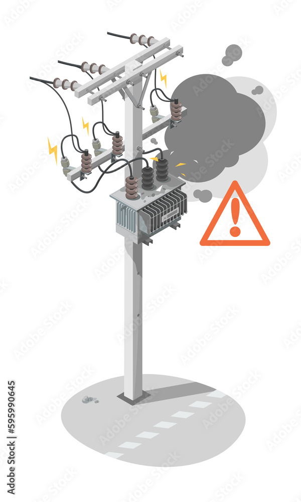 Explosion Old transformer Problem of voltage Factory Electric Energy ...