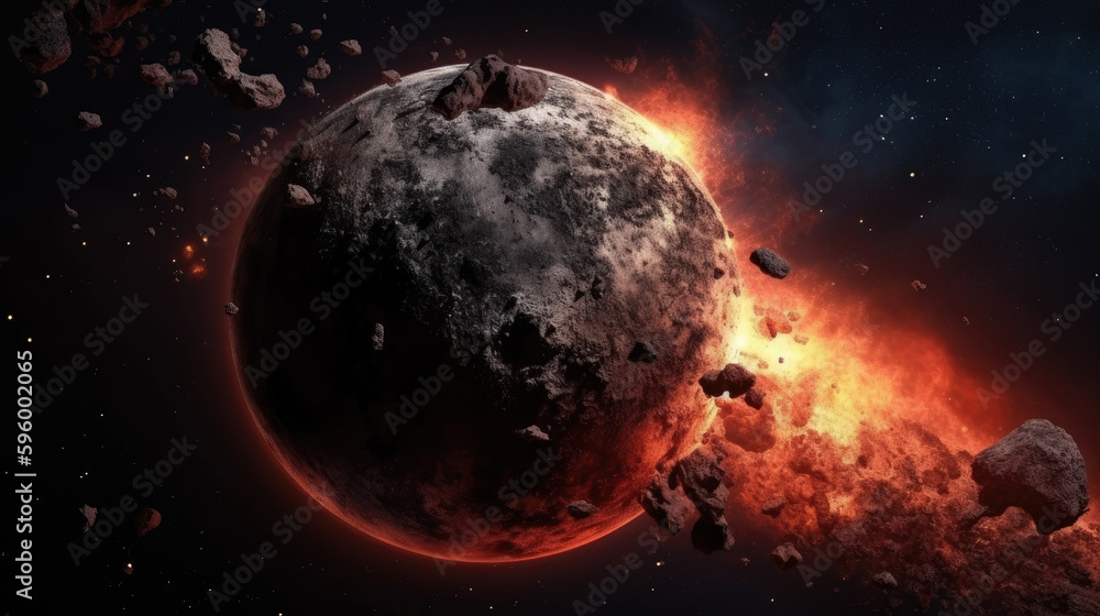 Destroyed Space Planets