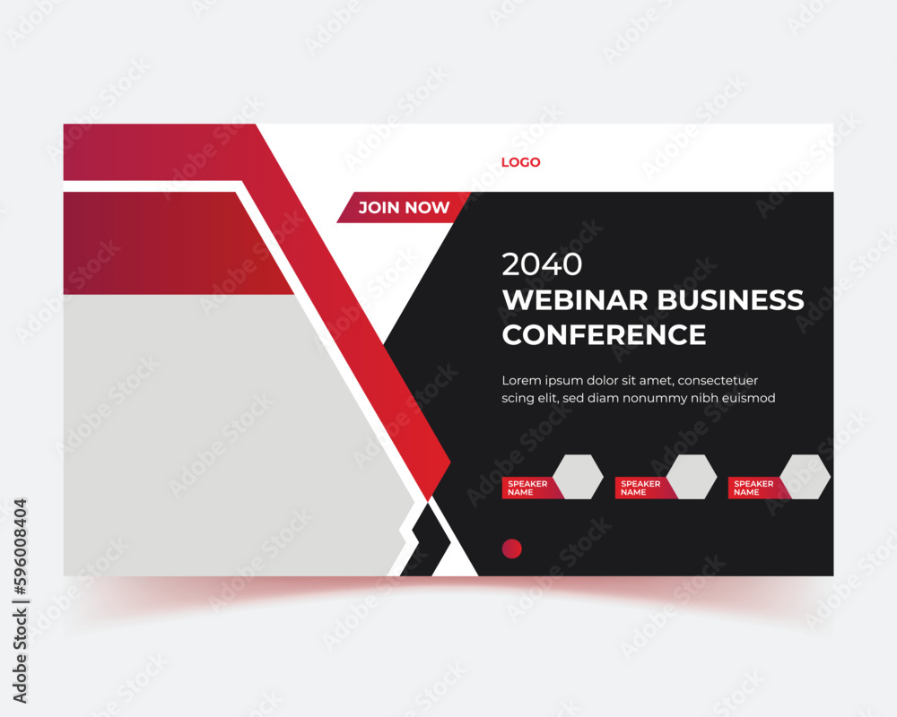 webinar business confarence design vector,webinar vector,cover vector ...