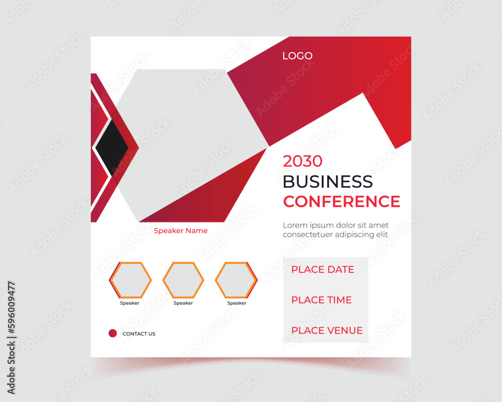 Business conference banner vector design.Modern banner design with ...