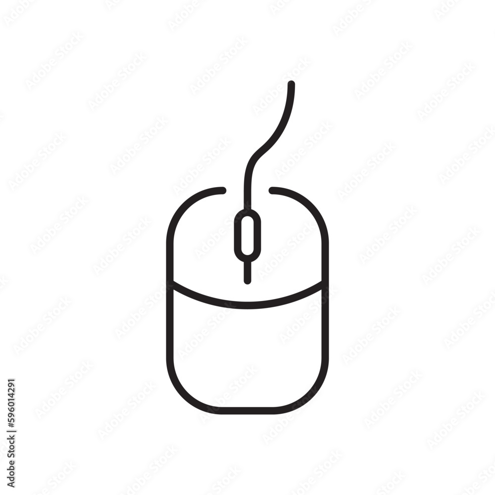 PC mouse vector icon. Mouse flat sign design. Computer mouse symbol ...