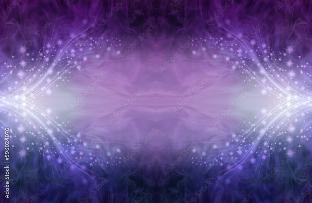 Ethereal spiritual symmetrical sparkling deep purple blue template ...