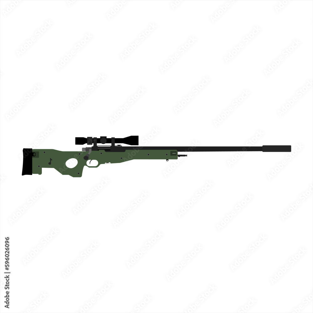 sniper, awp, awm, shotgun, firearm, military, Stock Vector | Adobe Stock