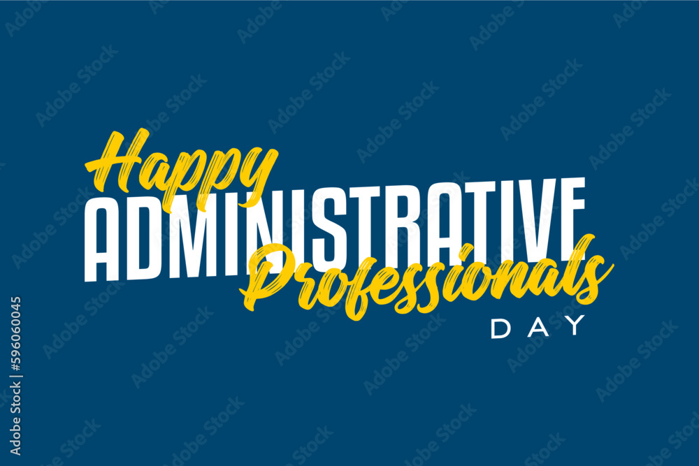 Administrative Professionals Day, Secretaries Day or Admin Day. Holiday ...