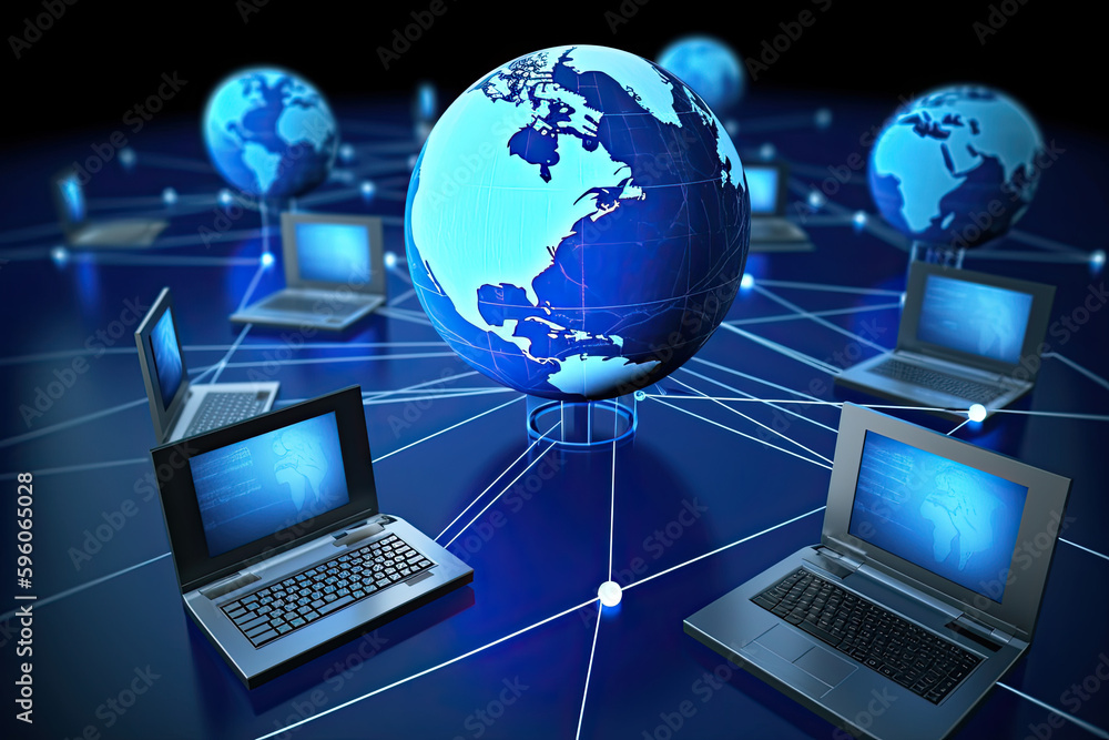 Global computer network, internet, connectivity, wifi, cybersecurity ...