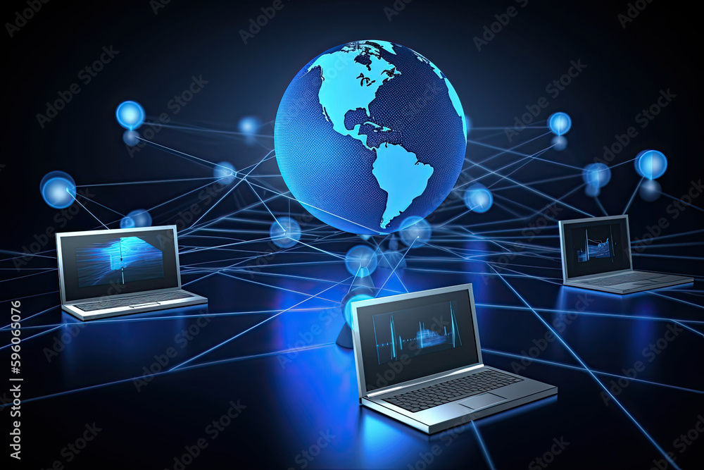 Global computer network, internet, connectivity, wifi, cybersecurity ...
