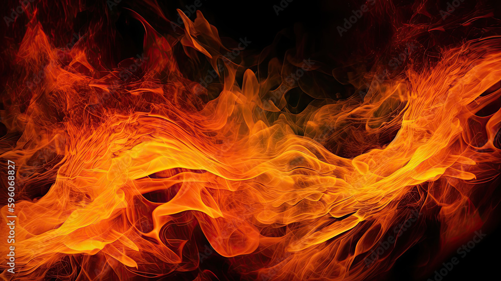 Fiery Flames Texture: A Bold and Intense Design Element, banner, AI ...
