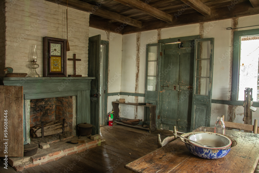 Lafayette, USA - December 7, 2022 - Interior view of the traditional ...