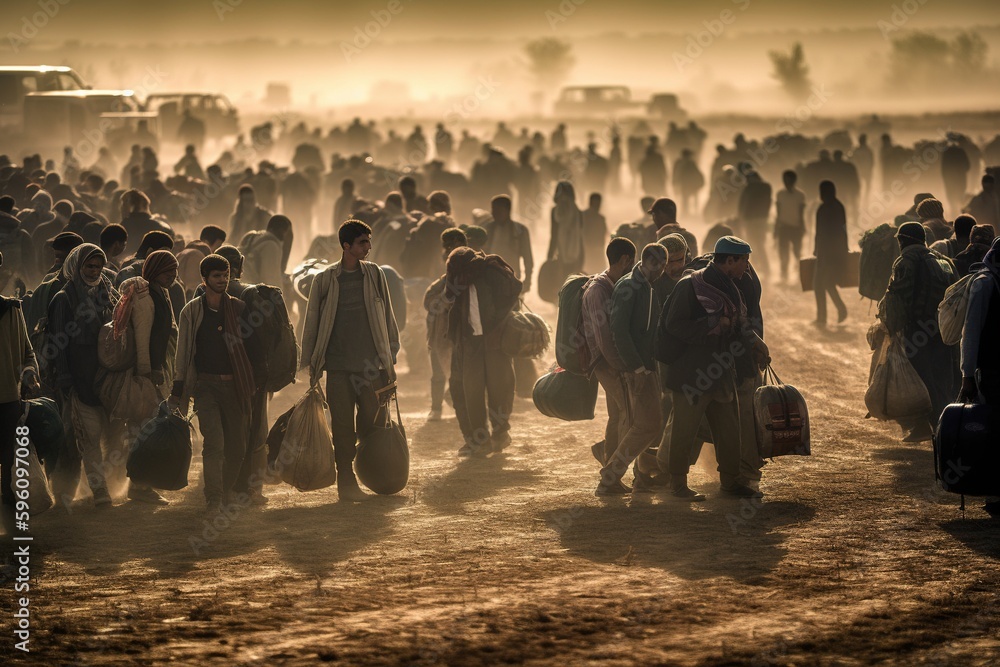 Refugee migrate climate change and global political issues humanitarian ...