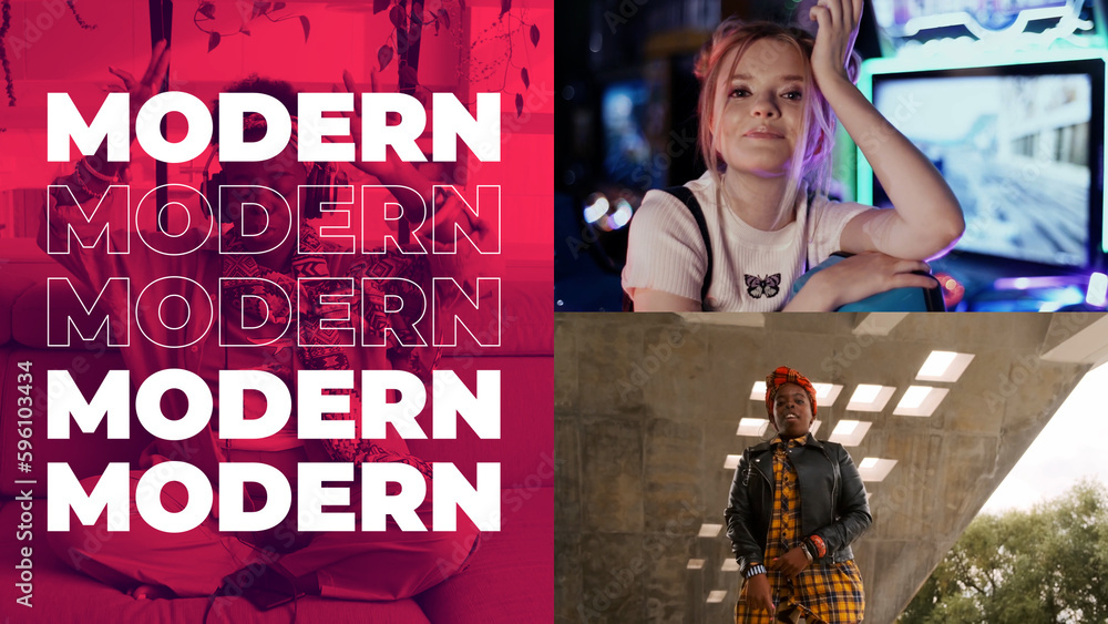 Modern Dynamic Opener Replacement Title Stock Template Adobe Stock