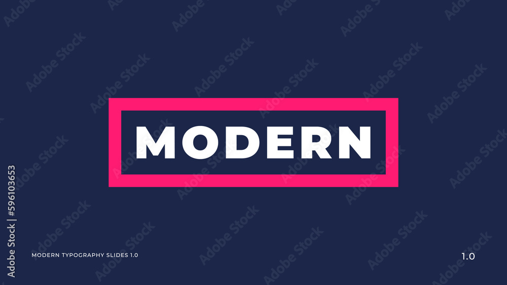 Modern Slides Typography Stock Template | Adobe Stock