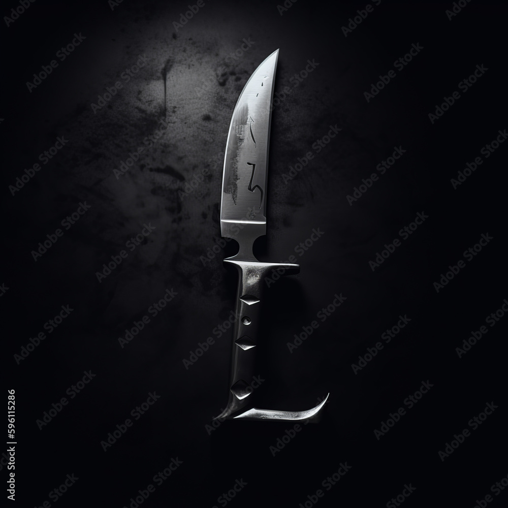 knife, letter, number, alphabet a, b, c, d, f, g, h, j, k, l, m, n, p ...