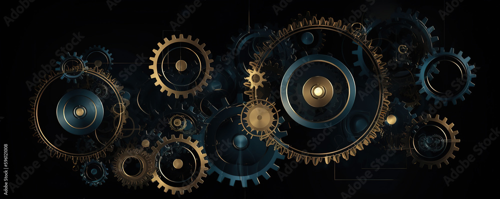3d Gears Background