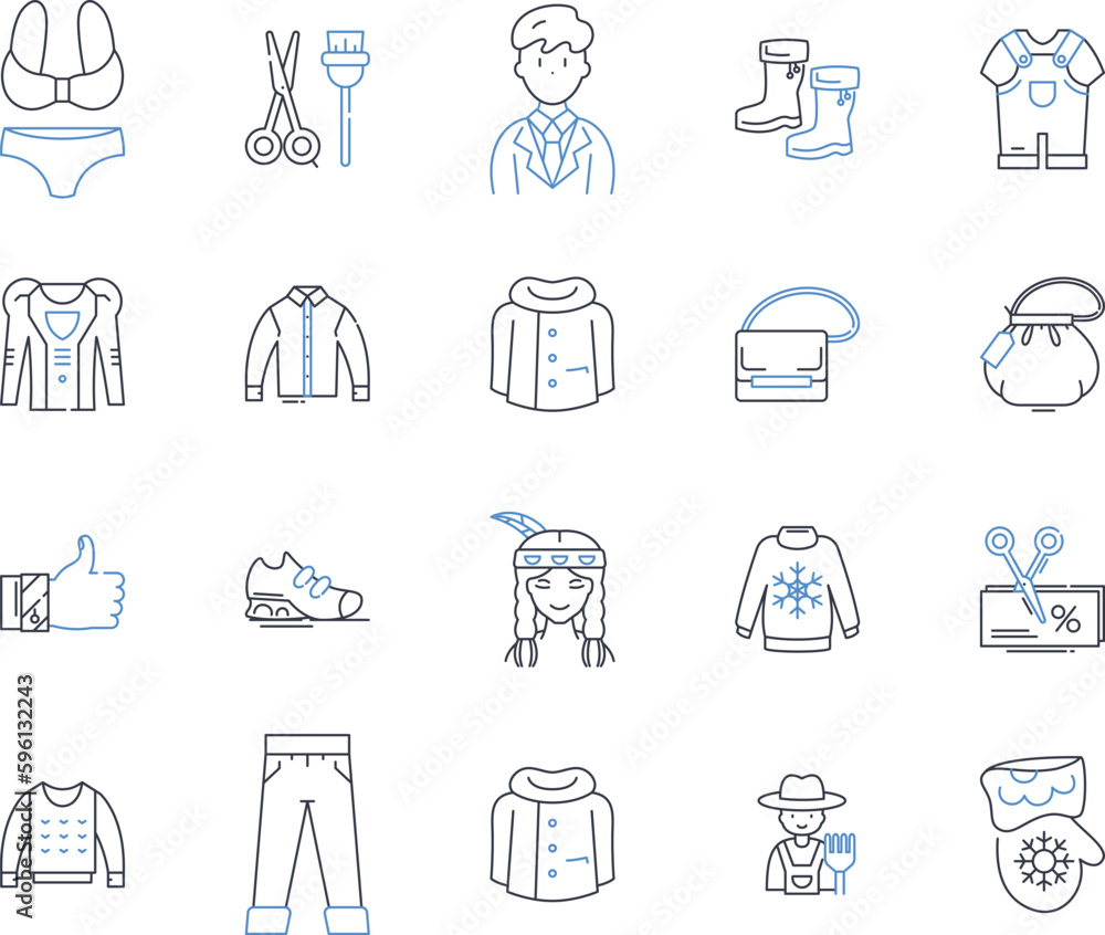 Pitching line icons collection. Presentation, Delivery, Persuasion ...