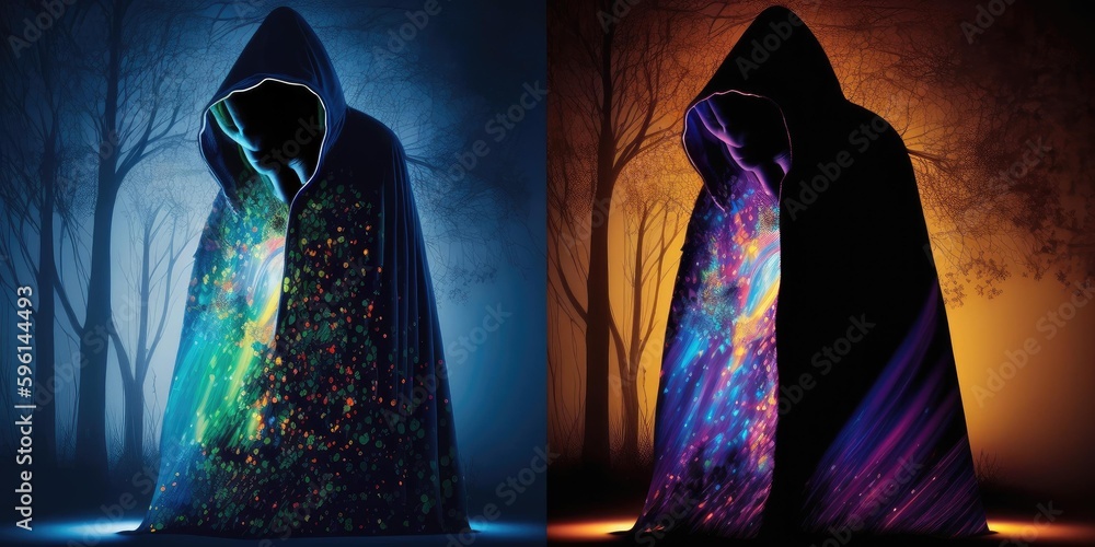 invisible ghost man character in mystery place. superlative generative ...